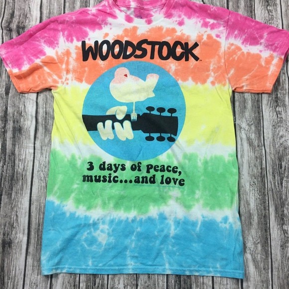Liquid Blue | Shirts | Woodstock Liquid Blue Tie Dye Tshirt 3 Days Of ...